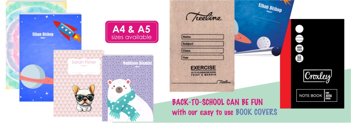 ItsMine Products - School Labels - Sticky Book Covers