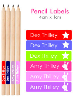 ItsMine Products - Pencil Labels - Classic Pencil Labels